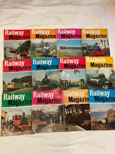 VINTAGE RAILWAY MAGAZINE IPC x12 Editions 1973 COMPLETE ORIGINAL ...