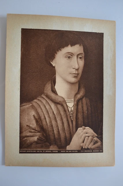 ANCIENNE PHOTO ALBUMINE vers 1880 de tableau ancien Roger Van Der Weyden EUR 9,90 - PicClick FR