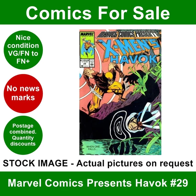MARVEL MARVEL COMICS Presents Havok #29 comic VG/FN+ 01 Oct 1989 EUR 5 ...