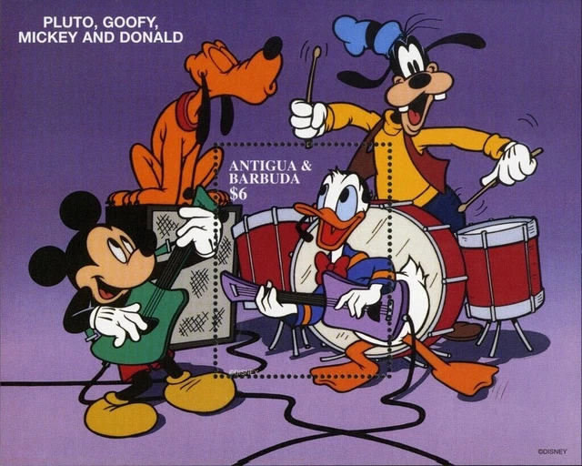 DISNEY - PLUTO, Goofy, Mickey and Donald orchestra - 1997 - MNH $3.00 ...