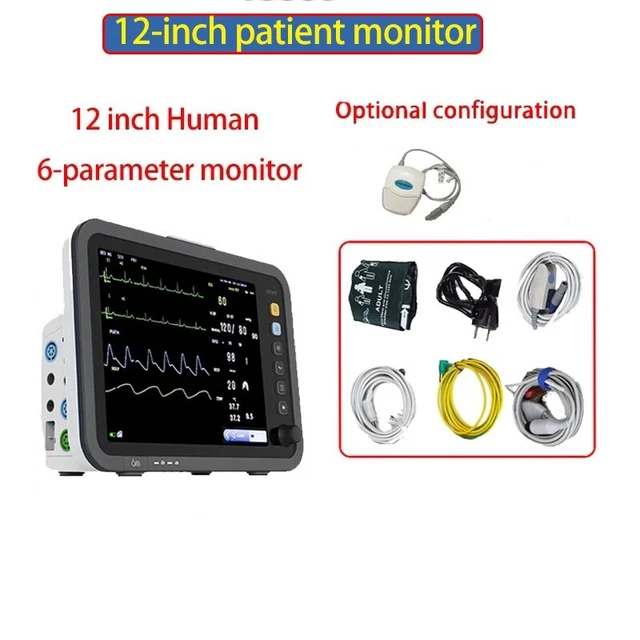 12INCHSCREEN6PARAMETER PATIENT MONITOR Vital Sign Monitor AvailableDHL ...