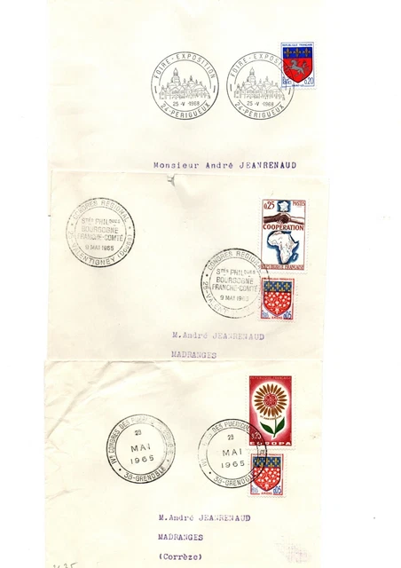 LOT DE 2 Enveloppes 1Er Jour France 1968 1965 EUR 1,30 - PicClick FR