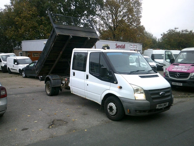 FORD TRANSIT TIPPER,2014,14 REG,WHITE,ONLY 140k,LONG MOT,VERY CLEAN VAN ...