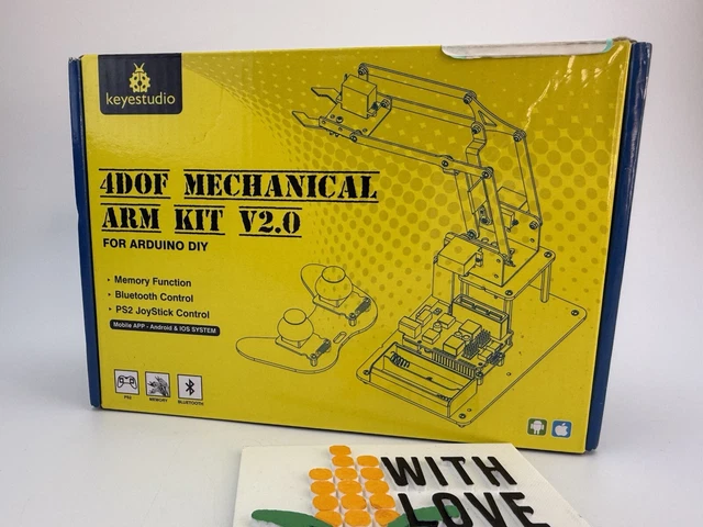 KEYESTUDIO ROBOT ARM Starter Kit for Arduino,4DOF Electronic Coding B ...