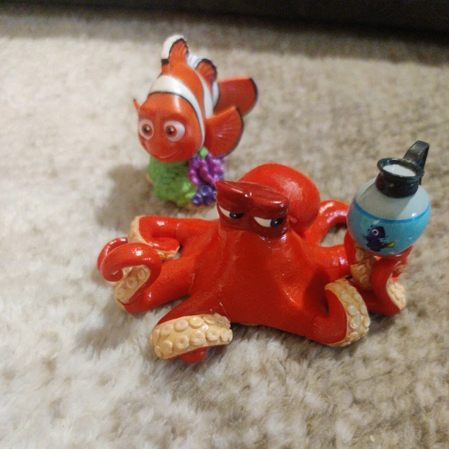DISNEY FINDING NEMO DORY HANK OCTOPUS & Marlin Figure Cake Topper Toy ...