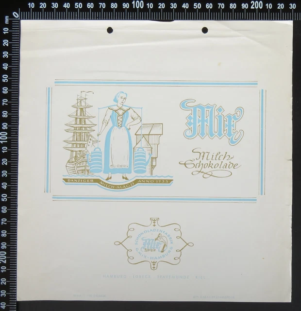 AN ORIGINAL VINTAGE G-Mix (Germany) 100g Chocolate Wrapper 1960s? $5.99 ...