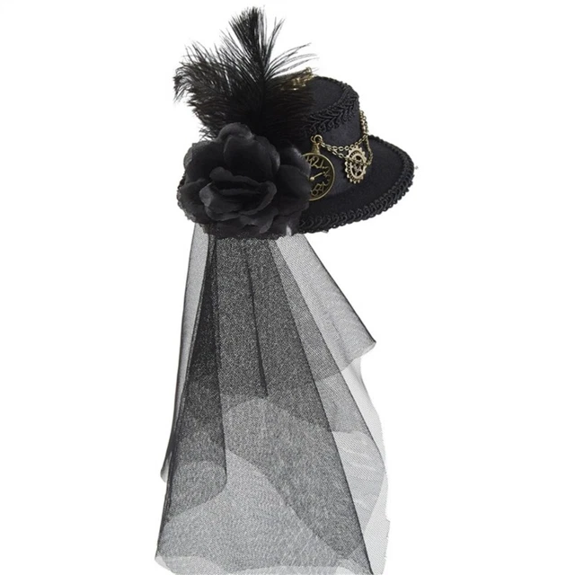 STEAMPUNK HATS FOR Women With Veil Steampunk Top Hat Steampunk Time ...