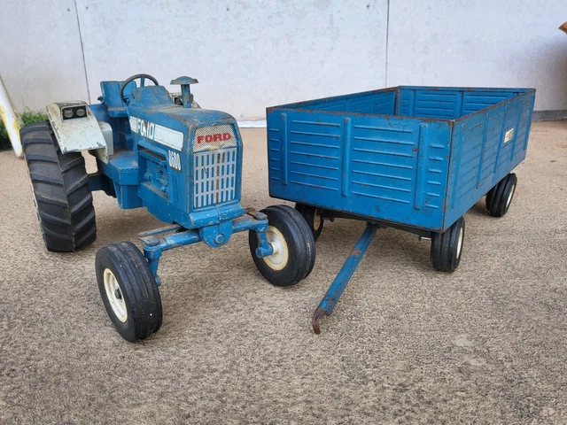 ORIGINAL UN-RESTORED ERTL Toys Blue Ford 8600 Die-Cast Metal Toy ...