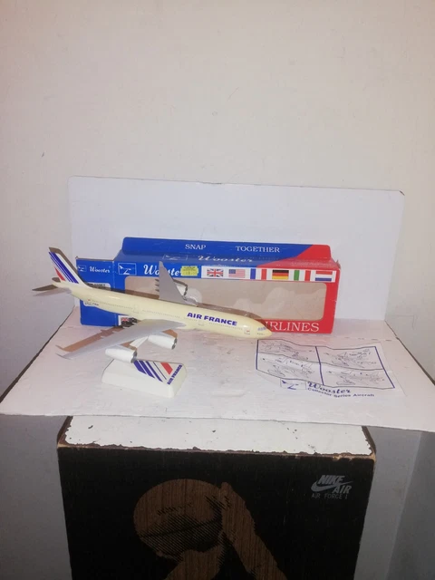 OFFICE MODEL WOOSTER Plane Airbus A340 Air France 1/250 Complete Box £ ...