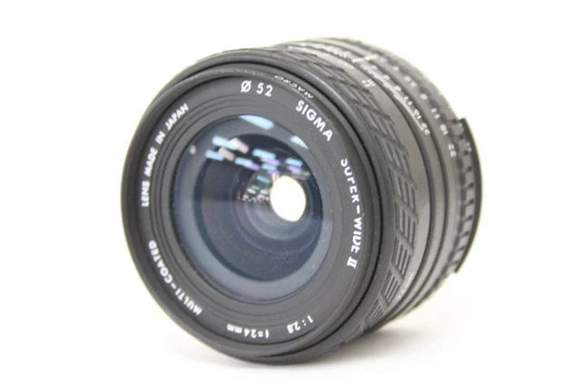 SIGMA SUPER-WIDE II 24Mm F2.8 Multi-Coated Nikon Mount Lens M782 $170. ...
