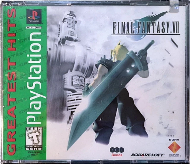 FINAL FANTASY VII Greatest Hits Sony PlayStation (PS1, 1997) RARE ...