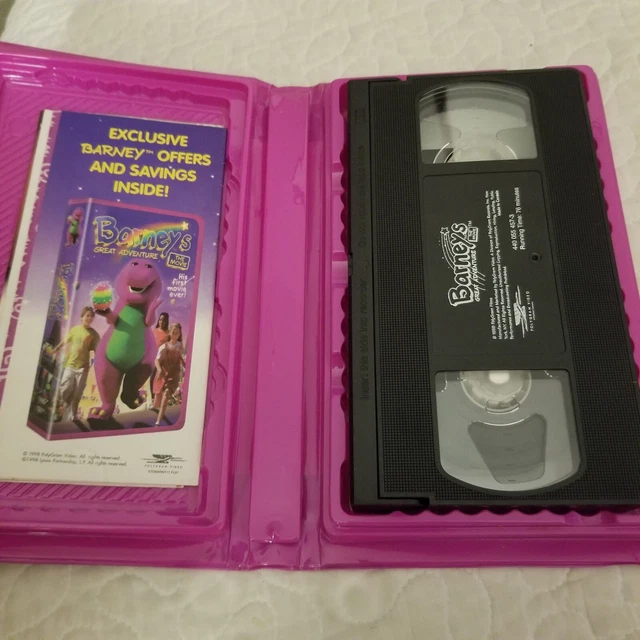 BARNEY - BARNEYS Great Adventure: The Movie (VHS, 1998) VG + insert £7. ...