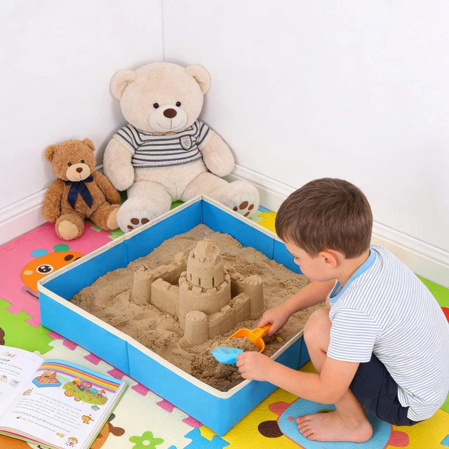 FOLDABLE KIDS SAND Tray Children Toy Tray Play Mat $21.52 - PicClick AU