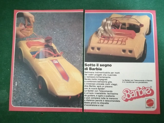 MATTEL ORIGINAL ADVERTISING ADVERTISING ""BARBIE"" 2 pages 70s/80s £2. ...