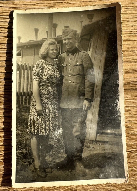 PK PORTRAIT FOTO Arbeitsdienst RAD Arbeitsgau Arbeitsmann & Frau ...