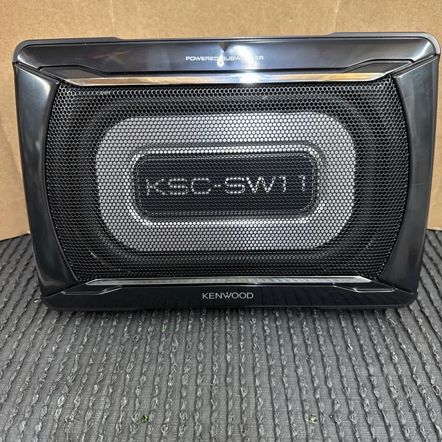 KENWOOD KSC-SW11 150W Active Amplified UnderSeat Car Sub Subwoofer ...