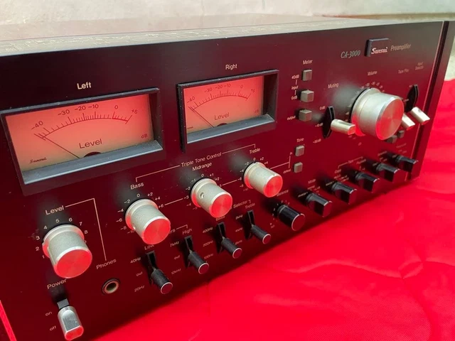 SANSUI CA-3000 STEREO Control Preamplifier Vintage Rare Audio Preamp ...