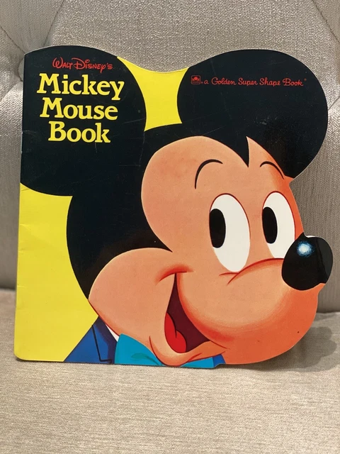 LOT 2 GOLDEN SUPER SHAPE MICKEY MOUSE BOOK 1965 SPLISH SPLASHY DAY 1989 ...