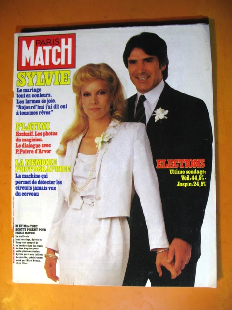 PARIS MATCH 1829 du 15/06/1984- Mariage de Sylvie Vartan. Platini. M et ...