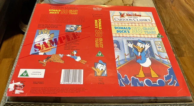 DONALD DUCKS 50 Crazy Years Walt Disney Home Video Vhs Promo Sleeve ...
