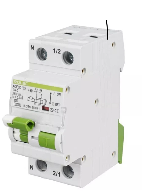 ROLEC RESIDUAL CURRENT Circuit Breaker With Overload Protection £17.99 ...