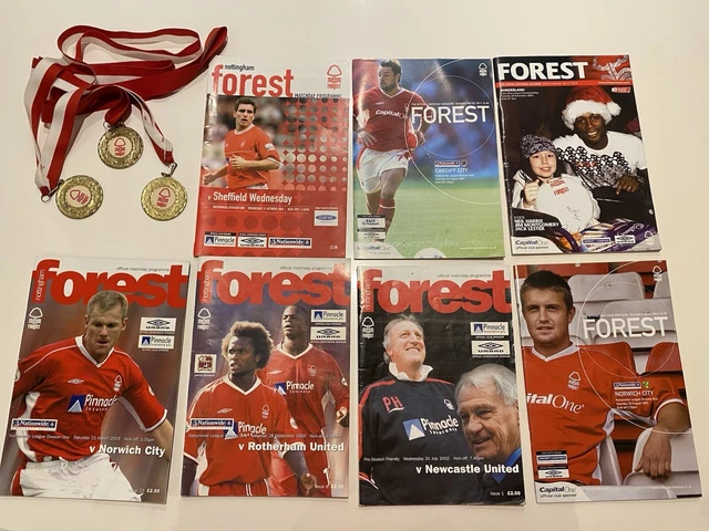 RETRO NOTTINGHAM FOREST Set of 7 Official Matchday Programmes 2000’s ...