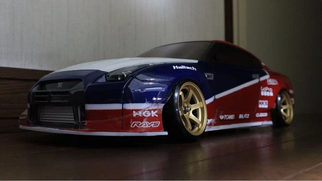 YOKOMO R35 GTR RC Drift Car Body Only Nissan GReddy Spec-D SD-GR35BA £ ...