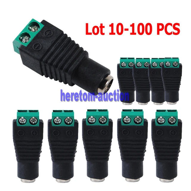 12V DC POWER CCTV Camera Female Connector Adapter Plug Jack Socket ...