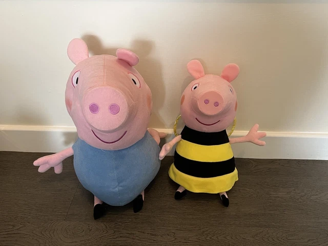 PEPPA PIG BUMBLE Bee and Talking George Plush Soft Teddy Bear Toys ...