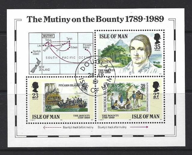 ÎLE DE MAN 1989 Mutiny Sur Le Bounty Très Bien Utilisé EUR 6,44 ...