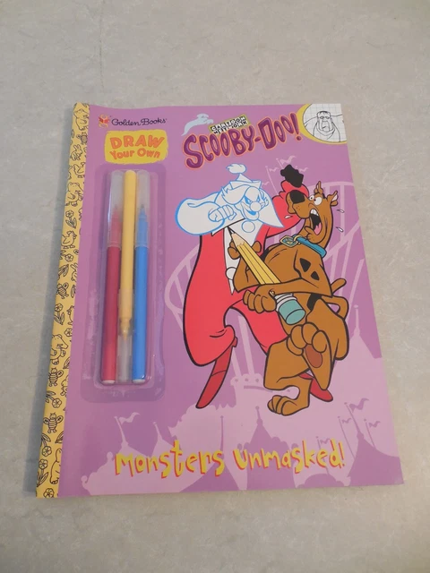 SCOOBY-DOO! MONSTERS UNMASKED Coloring Book, Golden Books, 2000, New ...