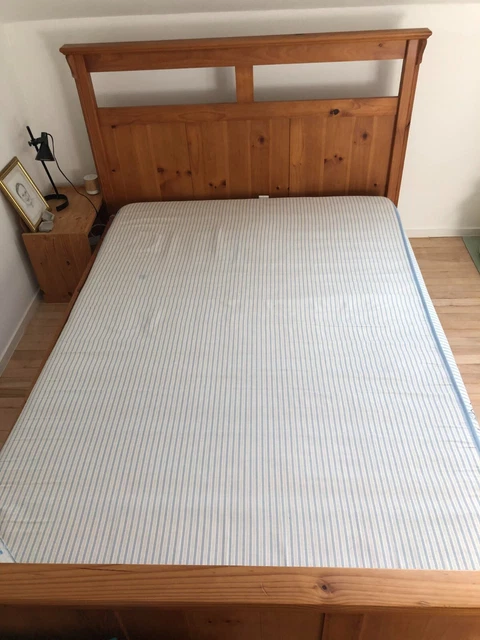 Ikea King Size Bed Frame In Solid Wood £15000 Picclick Uk 6857