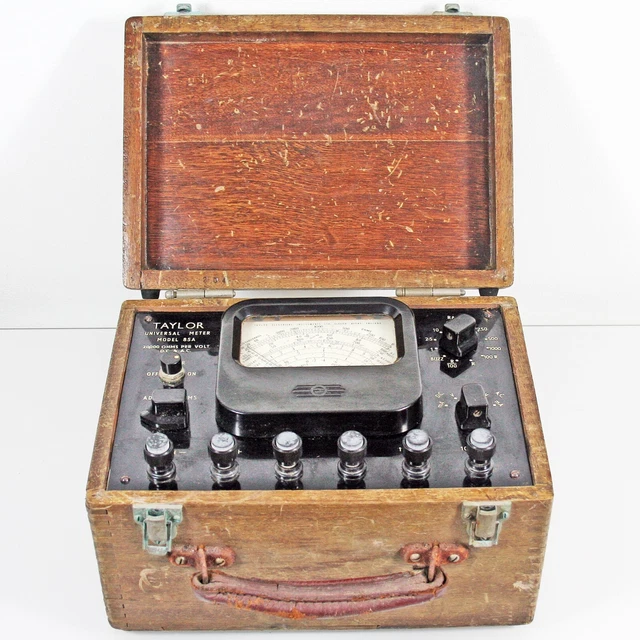 VINTAGE TAYLOR ELECTRICAL Instruments Universal Meter Model 85A In Case ...