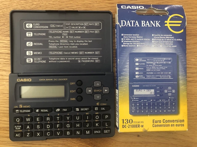 VINTAGE CASIO DATA Bank DC-2100ER EUR 1,00 - PicClick DE