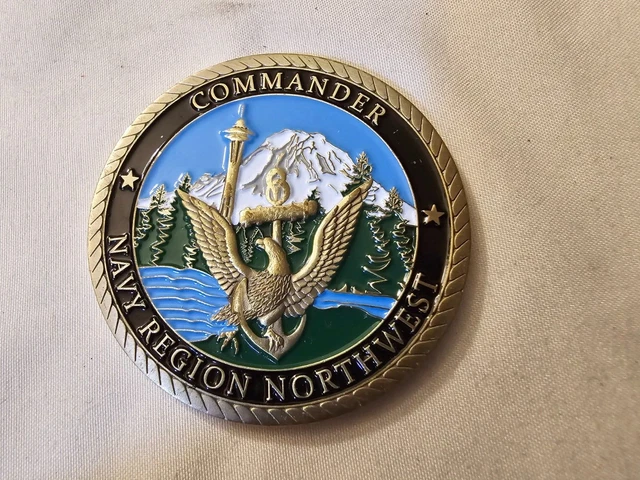 US NAVY REGION Northwest Command Master Chief CMC Challenge Coin / CPO ...