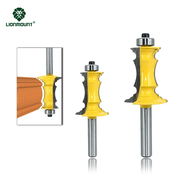 MITER FRAME ARCHITECTURAL Molding Router Bit for Cabinet Door Bookcase ...