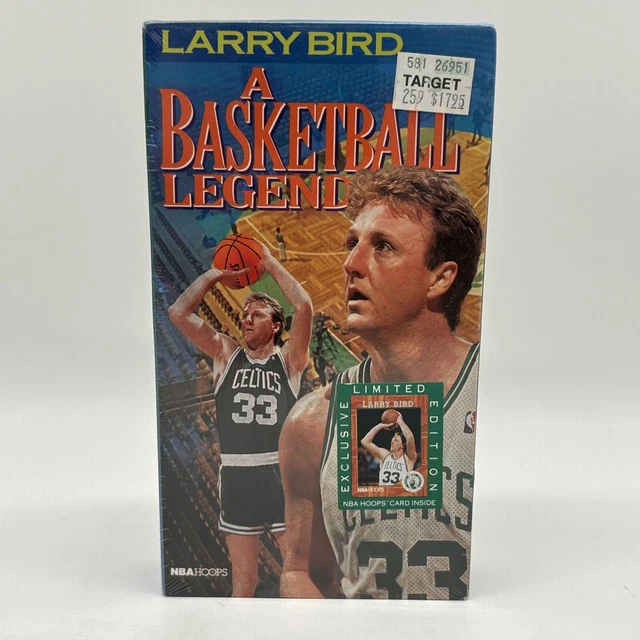 VINTAGE LARRY BIRD A Basketball Legend W/ NBA Hoops Card Sealed VHS! £ ...