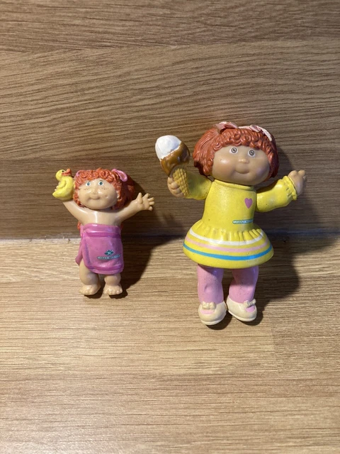 2 X CABBAGE Patch Kids Baby And One With Ice Cream 3” High Mini Figure ...