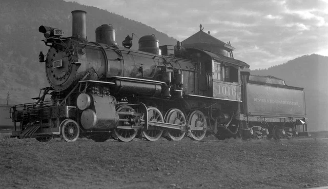 D&RGW DENVER RIO Grande Western Railway locomotive No 1016 Old Train ...