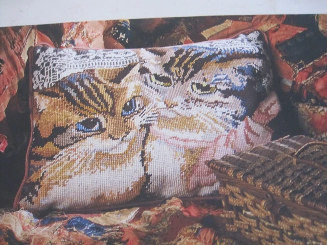 EHRMAN VICTORIAN CATS Kaffe Fassett Colour Paper Chart For Needlepoint ...