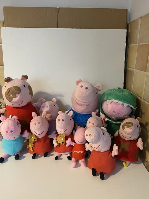 PEPPA PIG PLUSH Soft Toy Bundle Including George & Daddy Pig Job Lot £ ...