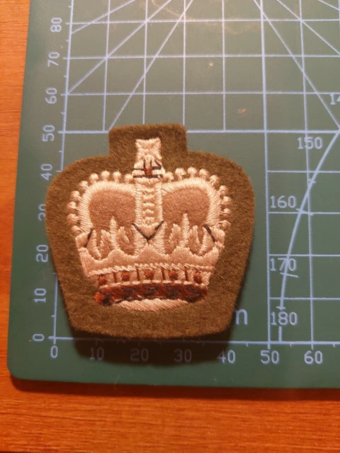 BRITISH ARMY MILITARY Rank Badge, Small Crown, Household Cavalry £3.00 ...