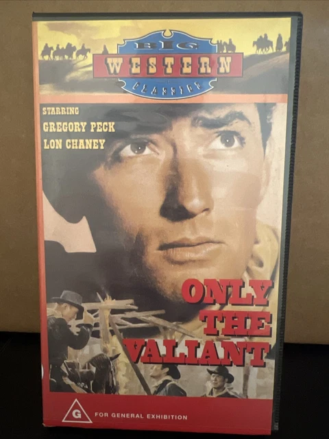 ONLY THE VALIANT - VHS Video - Gregory Peck, Lon Chaney - Western B11 ...
