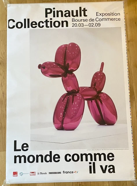 AFFICHE POSTER COLLECTION PINAULT - Jeff Koons BALLOON DOG POP ART ...