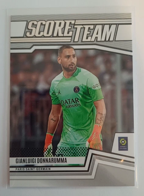 CARTE CARD SCORE TEAM Gianluigi DONNARUMMA Paris PSG PANINI Ligue 1 ...