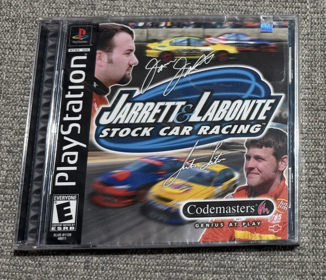 RARE JARRETT & Labonte Stock Car Racing PlayStation 1 PS1 - NEW FACTORY ...