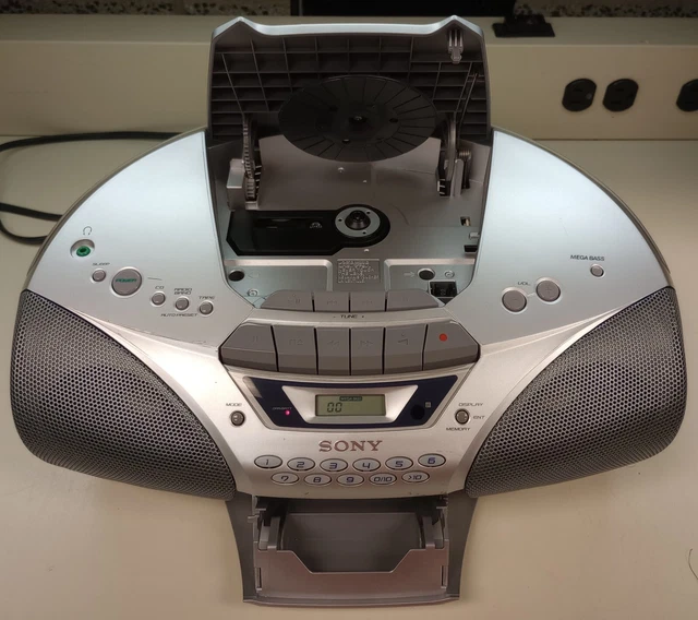 SONY CFD-S250 CD Radio Cassette-Corder Boombox CD-R/RW Playback Tested ...