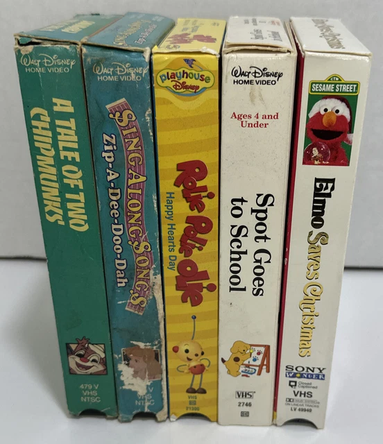 WALT DISNEY CARTOON Classics VHS Bundle Verified Working Vintage Rare ...