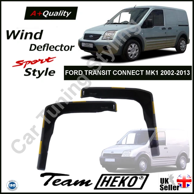 FORD TRANSIT CONNECT MK1 2002-2013 2-pc Wind Deflectors HEKO Tinted £59 ...