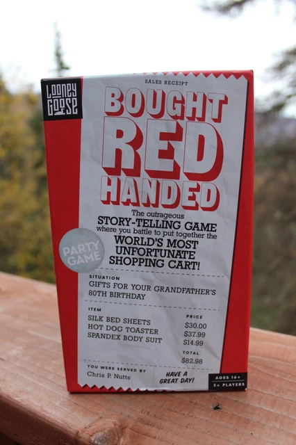 NEW - BOUGHT Red Handed Puzzle Story Telling Party Game by Looney Goose ...